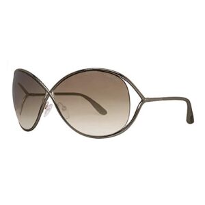 tom ford ‘miranda 36f’ shiny bronze metal sunglasses