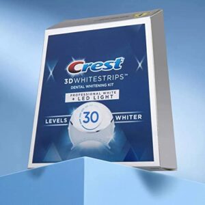 Crest 3D Whitestrips Professional White with Hydrogen Peroxide + LED Light Teeth Whitening Kit - 19 Treatments