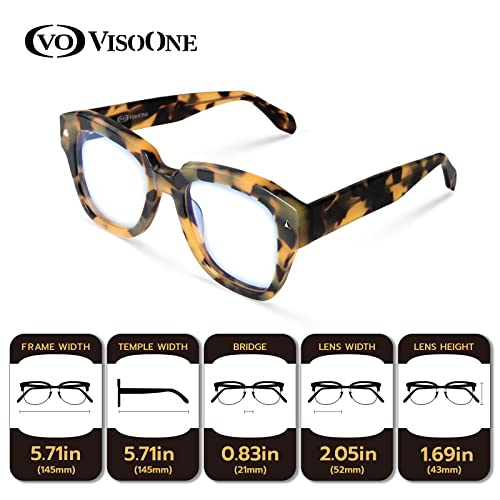 Acetate Blue Light Blocking Glasses Square with Anti Computer Glare for Gaming Reading Women and Men