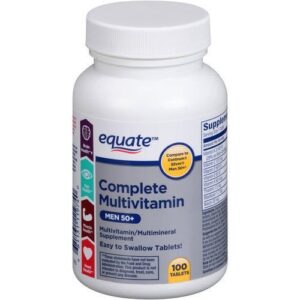 equate – complete multivitamin, men 50+, 100 tablets (compare to centrum)