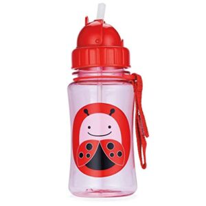 skip hop zoo straw bottle ladybu, 1 ea