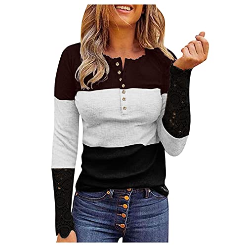 Womens Clothing Spring 2023 Trendy Womens Tops Trendy Y2K Plus Size Tops for Women Date Night Women's Spring Tunic V Collar Petal Long Sleeve Casual T-Shirt Womens Black Button Down Shirt with Po