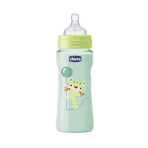 Chicco Baby Bottle Wellbeing Coloured Polypropylene and Silicon Unisex 4M + 330ml