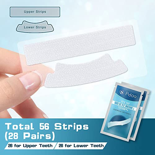 Teeth Whitening Strip - 56 Teeth Whitening Strips (28-Day), Non-Sensitive Teeth Whitening Kit, Non-Slip Whitening Strips, Professional Teeth Whitener, Fast-Result Teeth Whitening Products