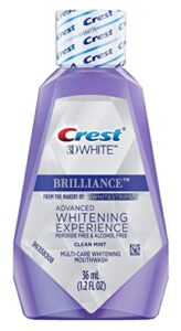 crest mouthwash brilliance 1.2oz, 1.2 oz