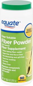 equate sugar-free fiber powder – 90 servings, 12.3 oz