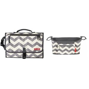 skip hop stroller accessory essentials gift set, chevron