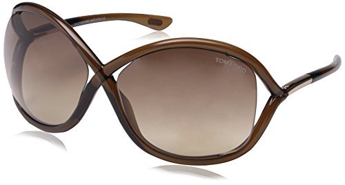 Tom Ford Women's FT0009 Sunglasses, Brown