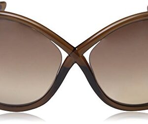 Tom Ford Women's FT0009 Sunglasses, Brown