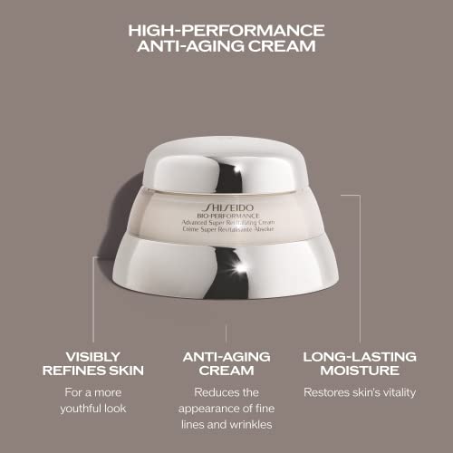 Shiseido Bio-Performance Advanced Super Revitalizing Cream - Large Size, 75 mL - Anti-Aging Moisturizer - Reduces Appearance of Fine Lines & Wrinkles, Provides Long-Lasting Hydration