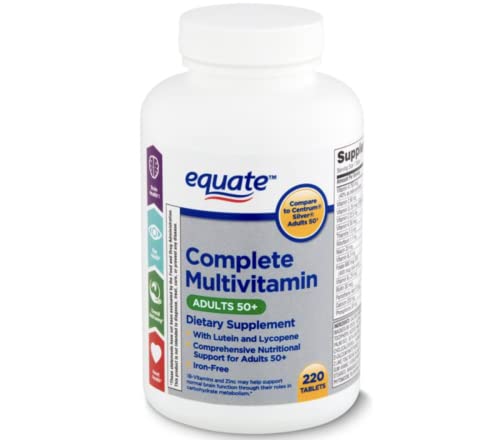 Equate - Complete Multivitamin Adults 50+, 200 x 2 Tablets TWIN PACK (Compare to Centrum)