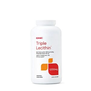 gnc triple lecithin – 240 capsules