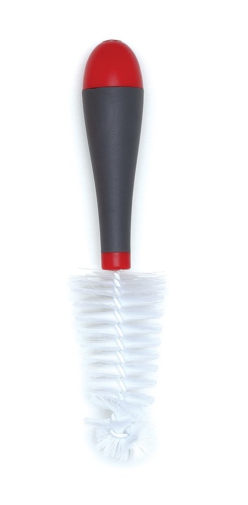 Skip Hop Splash Bottle Brush, Poppy (Discontinued by Manufacturer)