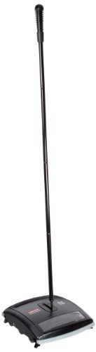 Rubbermaid Commercial Executive Series Brushless Mechanical Carpet Sweeper, Galvanized Steel, Black, FG421588BLA