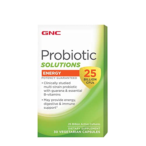 GNC Probiotic Solutions Energy, 30 Capsules, Daily Probiotic Support