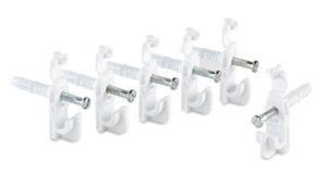 rubbermaid fg3d69lwwht white direct mount back clips 6 count