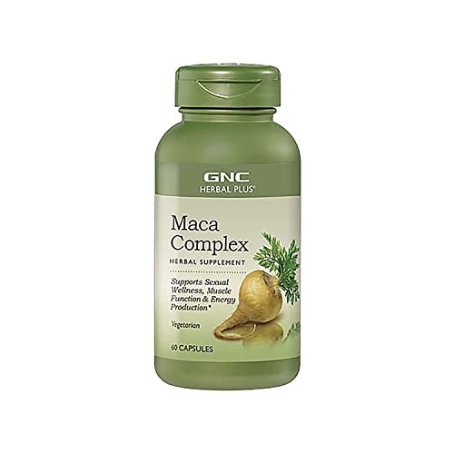 GNC Herbal Plus Maca Complex, 60 Capsules, Supports Sexual Wellness