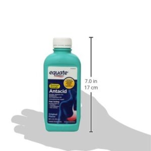 Equate - Antacid/Anti-Gas Liquid - Maximum Strength, Original Flavor, 12 fl oz