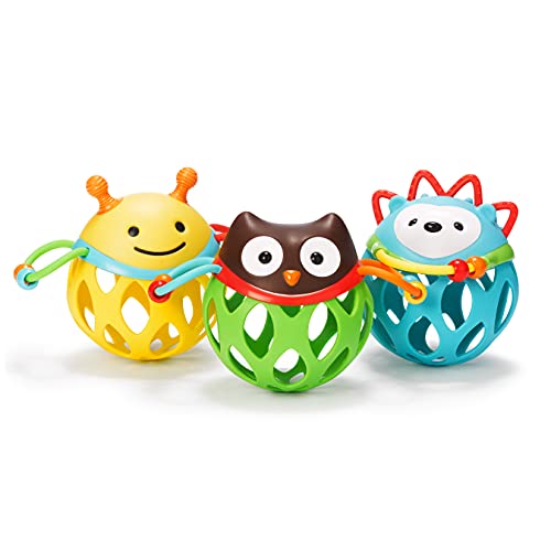 Skip Hop Baby Rattle Toy, Explore and More Roll Around Rattle, Hedgehog