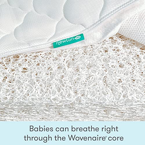 Newton Baby Crib Mattress and Toddler Bed - 100% Breathable, Babies Can Breathe Right Through It, 100% Washable, Non-Toxic, Better Than Organic - Removable Cover -Deluxe 5.5" Thick - White