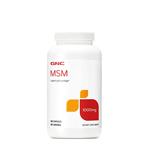 GNC MSM 1000 mg | Supports Joint Cartilage | 180 Capsules