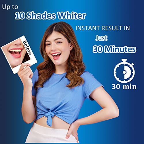 MySmile Teeth Whitening Strips 14 Treatments, 28 White Strips for Teeth Whitening, Non-Sensitive Whitening Strips for Tooth Whitening, Helps to Remove Smoking Coffee Soda Wine Stain, 10 Shades Whiter