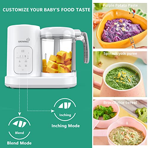 Baby Food Maker | Baby food Processor | All-in-One Puree Blender Steamer Grinder, Baby Food Mills Machine, Auto Cooking & Grinding, LCD Display, BPA Free