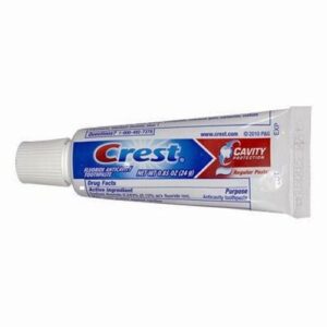 crest, cavity protection fluoride anticavity toothpaste, 0.85 oz travel size (10 pack)