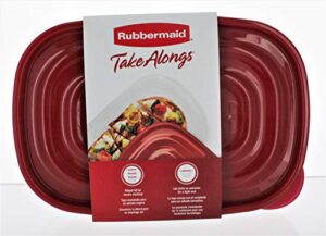 rubbermaid 7f55retchil 3 piece take alongs rectangular containers