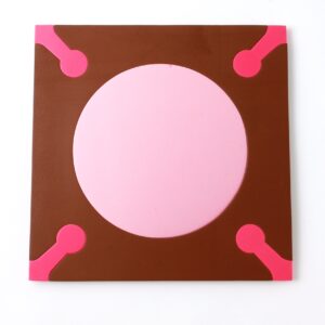 Skip Hop 20 Piece 70"x56" PlaySpot Floor Mat, Pink/Brown (Discontinued by Manufacturer)