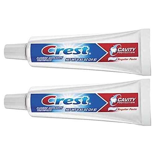 Crest Cavity Protection Regular Toothpaste, Travel Size .85 oz. (24g) - Pack of 2