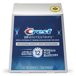 crest 3d white whitestrips professional effects treatments, 20 count