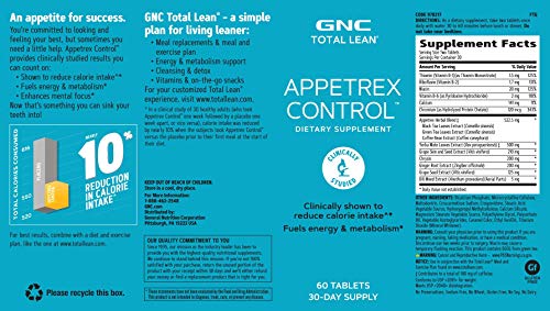 GNC Total Lean Appetrex Control (California Only), 60 Tablets,