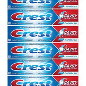 Crest Toothpaste Cavity Protection Cool Mint Gel (Pack of 6)