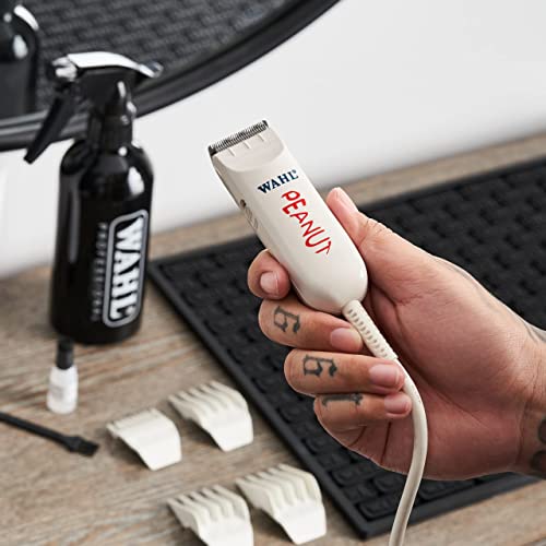 Wahl Professional Classic White Peanut Hair and Beard Clipper/Trimmer - Great for Professional Barbers and Stylists - Powerful Rotary Motor