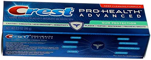 Crest Pro-Health Advanced Fluoride Toothpaste Gum Protection - 3.5 oz, Pack of 6