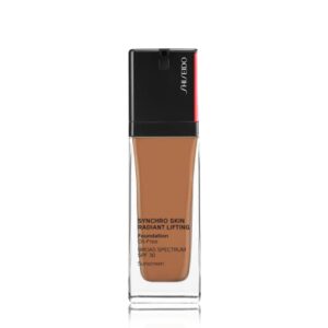 shiseido synchro skin radiant lifting foundation spf 30, 430 cedar – 30 ml – medium-to-full, buildable coverage – 24-hr hydration – transfer, crease & smudge resistant – non-comedogenic