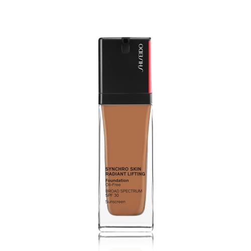 Shiseido Synchro Skin Radiant Lifting Foundation SPF 30, 430 Cedar - 30 mL - Medium-to-Full, Buildable Coverage - 24-HR Hydration - Transfer, Crease & Smudge Resistant - Non-Comedogenic