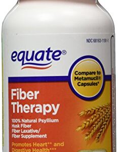 Equate - Fiber Therapy - Compare to Metamucil - For Regularity Fiber Supplement, 100 Capsules