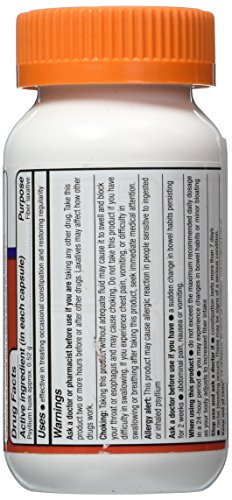 Equate - Fiber Therapy - Compare to Metamucil - For Regularity Fiber Supplement, 100 Capsules