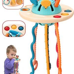 Baby Toys for 6-12-18 Month,12 Pcs Pull String Learning Ropes with Bubble Fidget Toys and Sliding Balls,Baby Boys Girl Birthday Gifts Montessori Toys for 1 2 Year Old