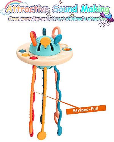 Baby Toys for 6-12-18 Month,12 Pcs Pull String Learning Ropes with Bubble Fidget Toys and Sliding Balls,Baby Boys Girl Birthday Gifts Montessori Toys for 1 2 Year Old