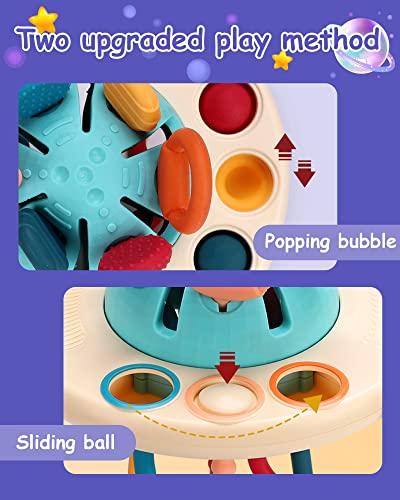 Baby Toys for 6-12-18 Month,12 Pcs Pull String Learning Ropes with Bubble Fidget Toys and Sliding Balls,Baby Boys Girl Birthday Gifts Montessori Toys for 1 2 Year Old