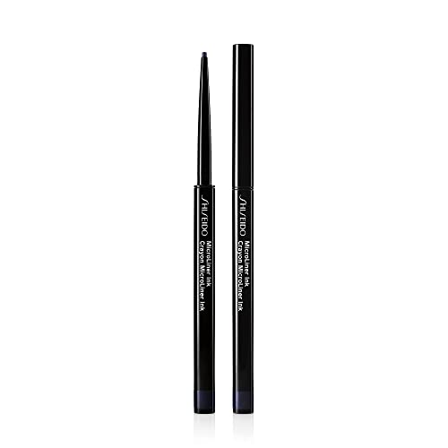 Shiseido MicroLiner Ink, Navy 04 - Micro-Fine Eyeliner - Smudge-Proof, Saturated, Matte Color - Lasts Up to 24 Hours