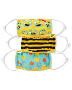 skip hop kid’s face mask, zoo bee, 3pk