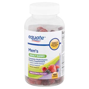 equate men’s daily adult gummy complete multivitamins, fruit, 150 gummies