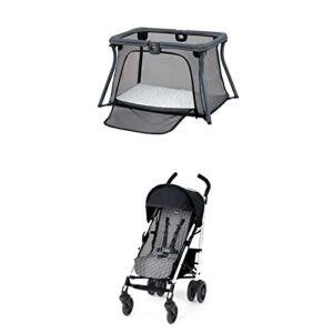 chicco lightweight travel bundle – chicco alfalite playard and liteway stroller