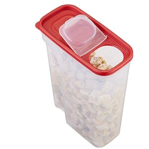 Rubbermaid Flip Top Cereal Keeper, Modular Food Storage Container, 3 Pack, (2) 22-Cup (1) 18-Cup