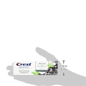 Crest Charcoal 3D White Toothpaste, Whitening Therapy, with Tea Tree Oil, Refreshing Mint Flavor, 4.1 Oz, 6.148 Lb