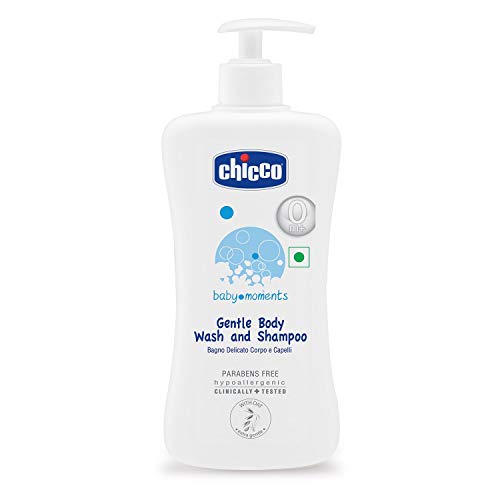 Chicco Baby Moments Gentle Body Wash and Shampoo (500ml)